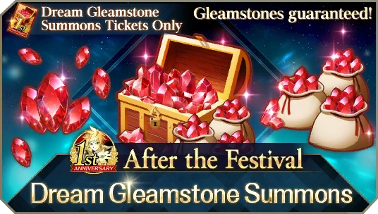1st Anniversary After the Festival Dream Gleamstone Summons | Tales of ...