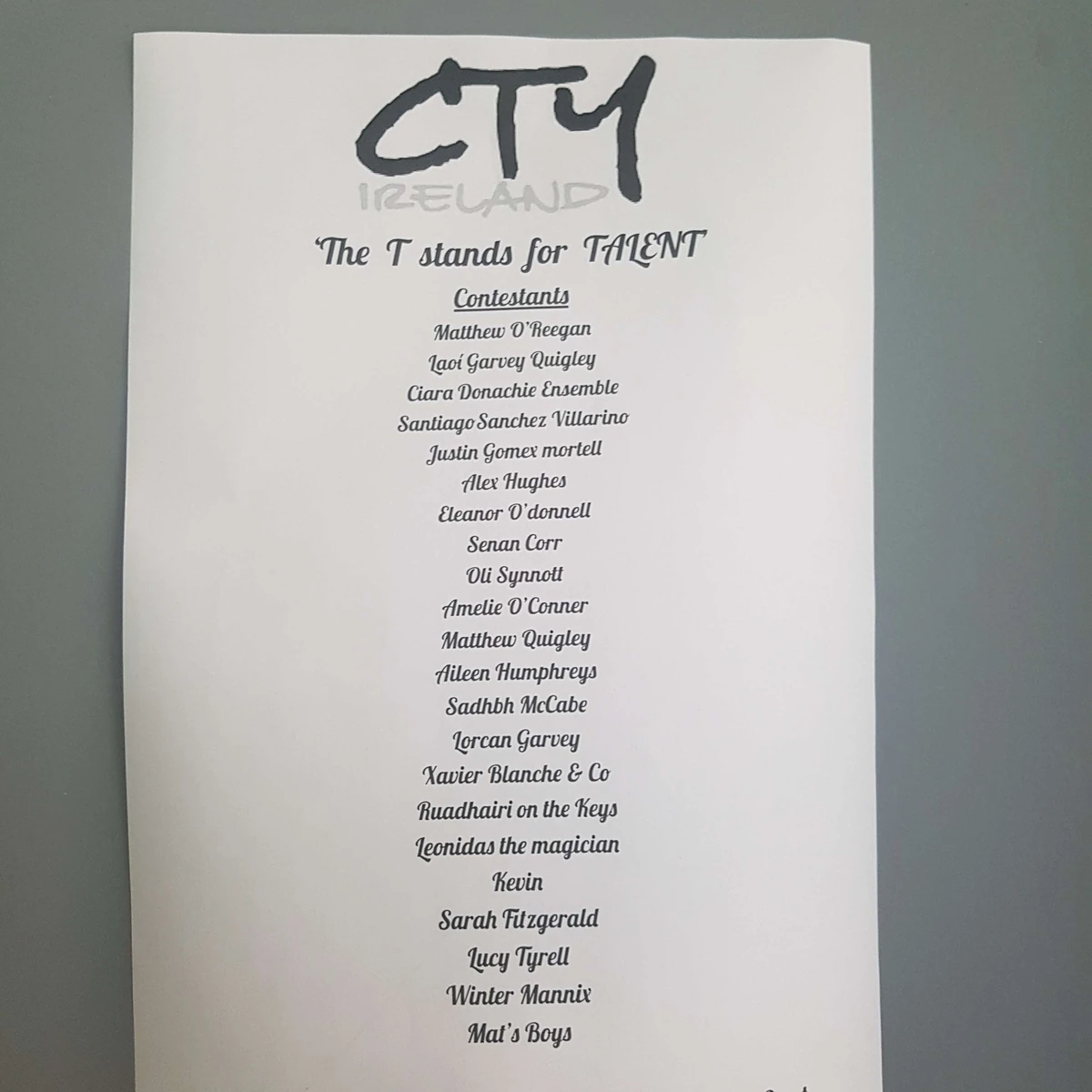 CTYI Talent Show | Tales Of The Quad - All Things CTYI Wiki | Fandom