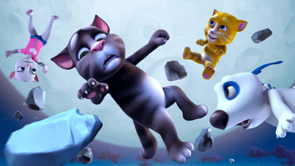 El hombre y la Luna | Talking Tom & Friends Wiki Español | Fandom