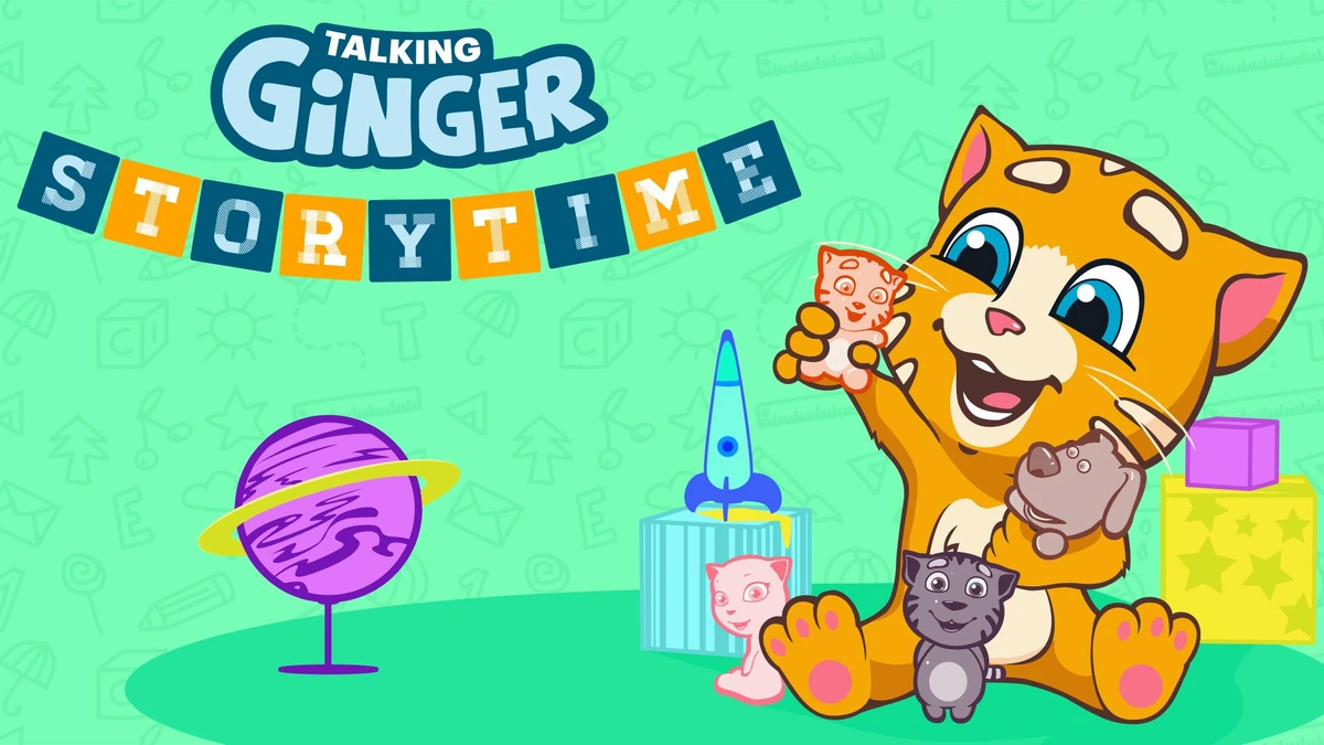 Hora Da Historinha Do Talking Ginger | Talking Tom & Friends Wiki ...