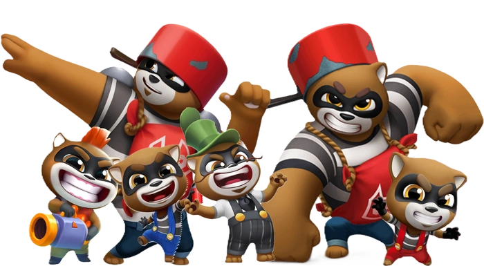 Os Rakoonz | Talking Tom & Friends Wiki Brasil | Fandom