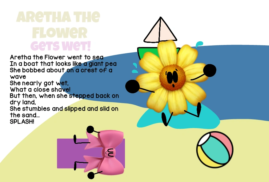 Aretha the Flower gets wet! | Talking Emojis Wiki | Fandom