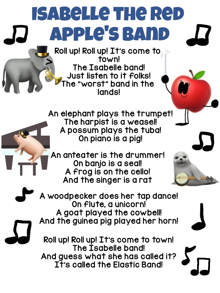 Isabelle the Red Apple's Band | Talking Emojis Wiki | Fandom