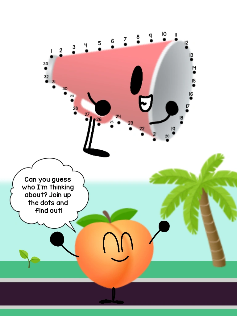 Ivy the Peach's Connect the Dots Page | Talking Emojis Wiki | Fandom