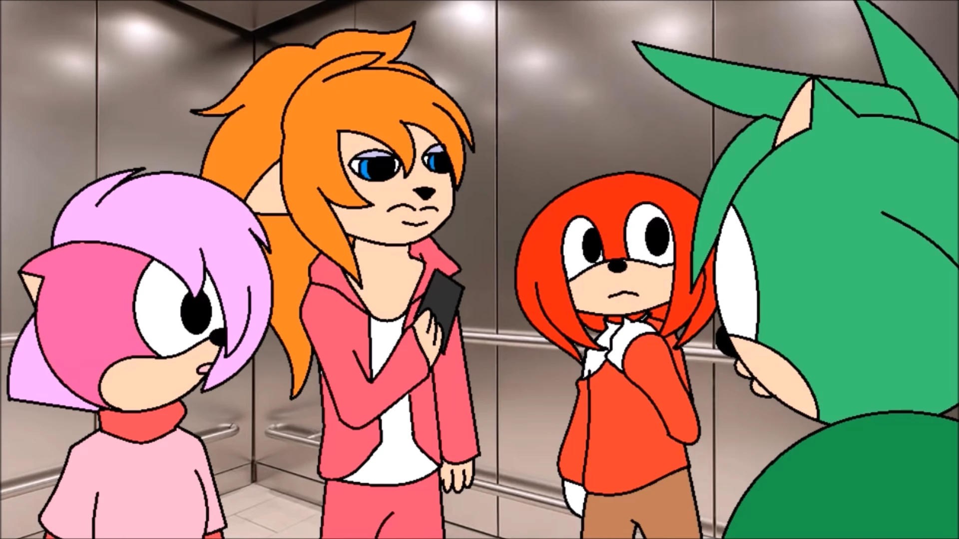 Sonic Pees On Knuckles