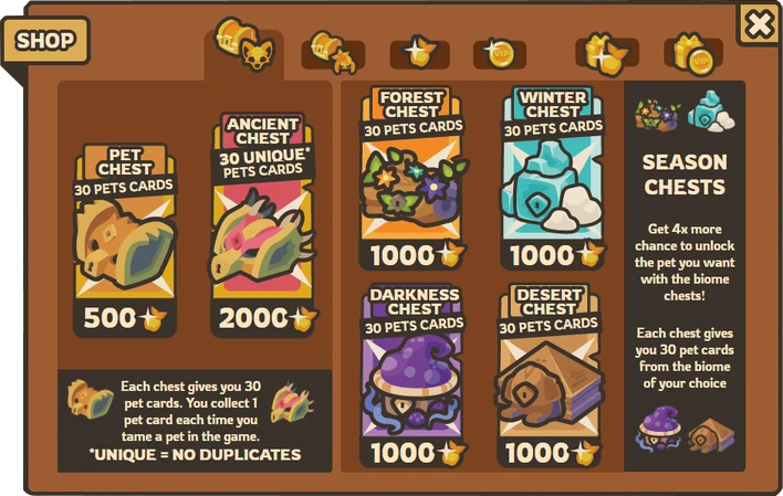 Shop | Taming.io Wiki | Fandom