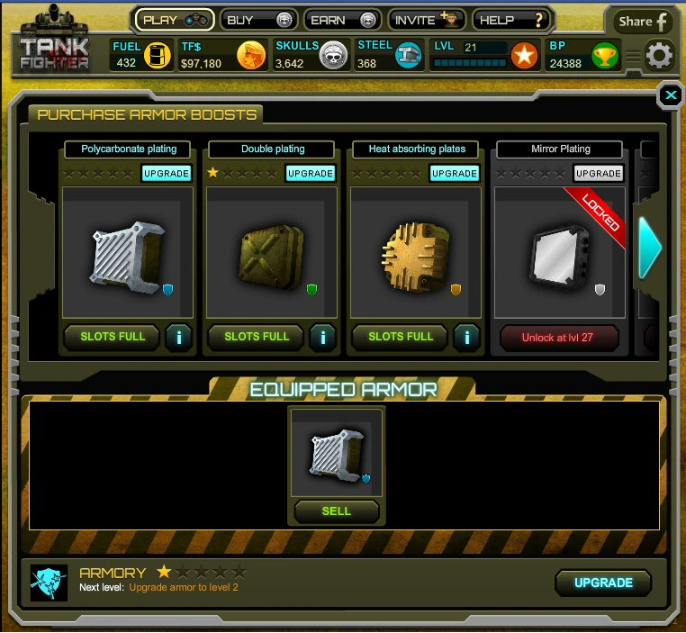 Armory | Tank Fighter Wiki | Fandom