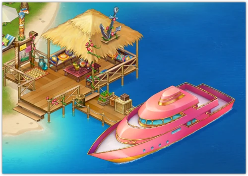 Brad's Pink Yacht | Taonga: The Island Farm Wikia | Fandom
