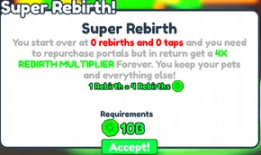 Super Rebirth (1) | Tapping Simulator New Wiki | Fandom