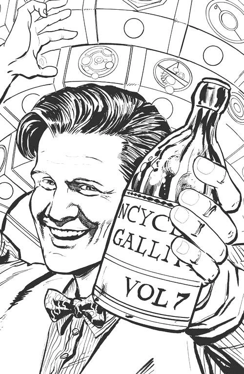 10th Dr Who Coloring Pages