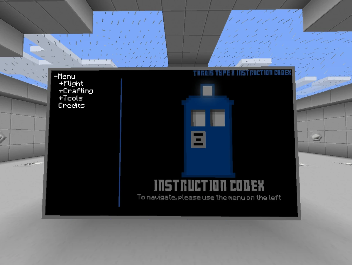 Instruction Codex | Tardis Mod Wikia | Fandom