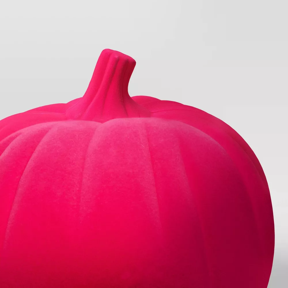 Neon Pink Flocked Pumpkin | Target Halloween Wiki | Fandom