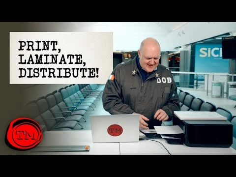 Print, laminate and distribute the most signs | Taskmaster Wiki | Fandom