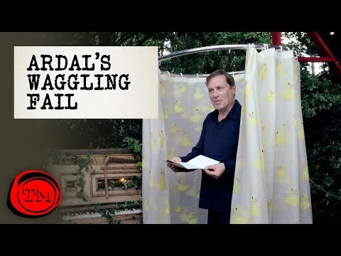 Poke a part of your body out of the shower curtain | Taskmaster Wiki ...