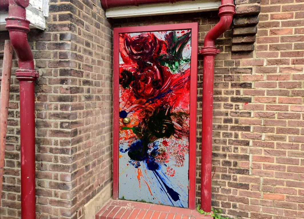 Make the best portrait of the Taskmaster on this door only using your ...