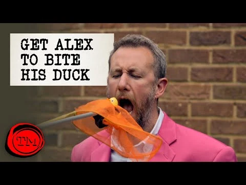 Enable Alex to bite his duck | Taskmaster Wiki | Fandom