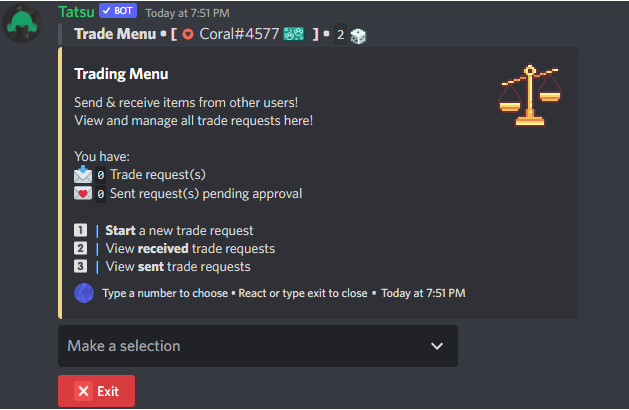 Trade | Tatsu Wiki | Fandom