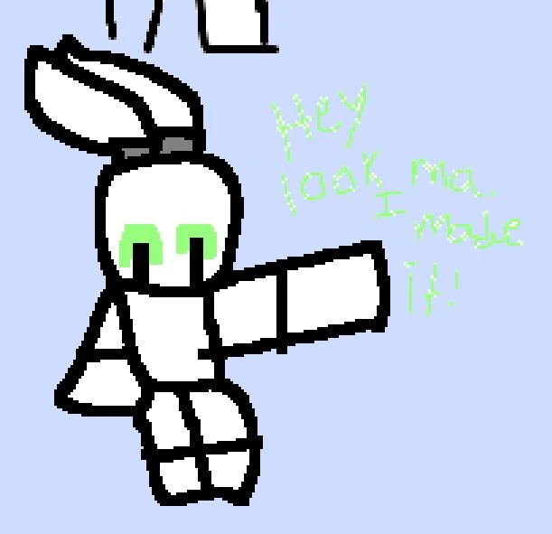 User blog:Miintyfreshnom/im bored so i drew the bunnoid as brendon urie ...