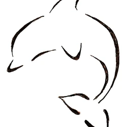 simple dolphin tattoo