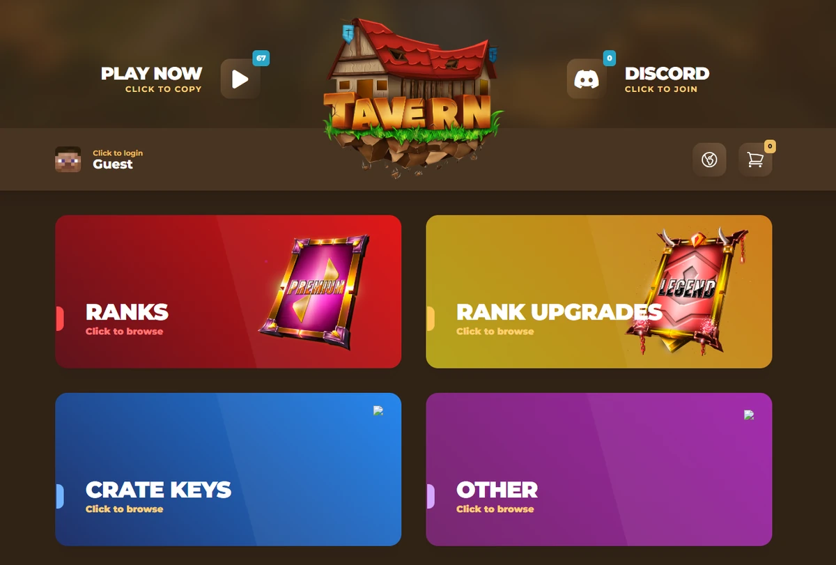 Store | TavernMC Wiki | Fandom