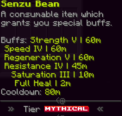 Senzu Bean | TavernMC Wiki | Fandom