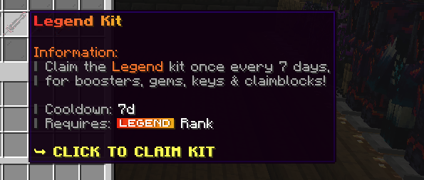 Legend Kit | TavernMC Wiki | Fandom