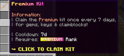 Premium kit | TavernMC Wiki | Fandom