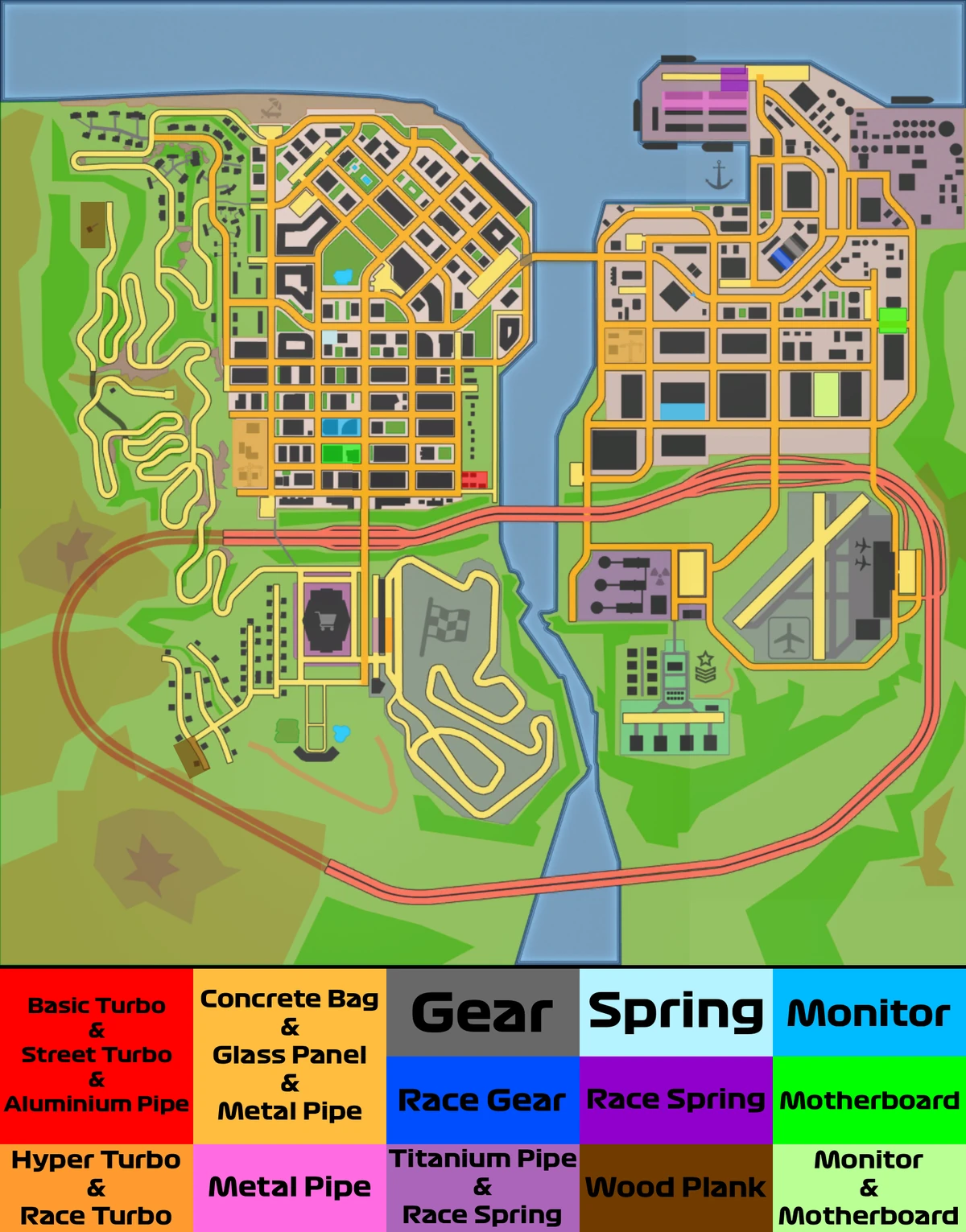 Resource Map | Taxi Boss Wiki | Fandom