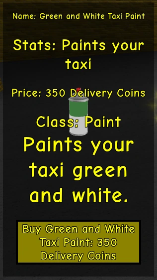 Green and White Paint | Taxi Simulator 2 Wiki | Fandom