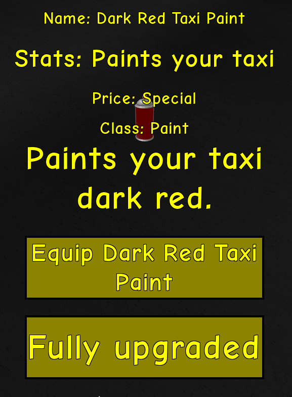 Dark Red Taxi Paint | Taxi Simulator 2 Wiki | Fandom