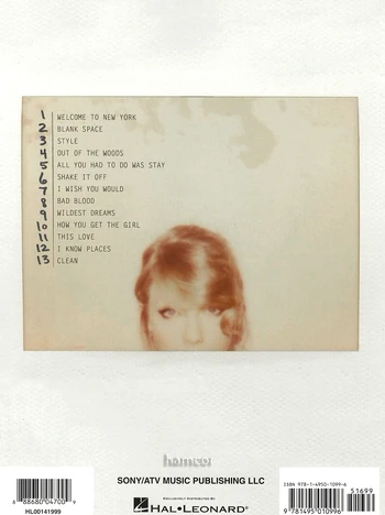 1989 (songbook) | Taylor Swift Wiki | Fandom