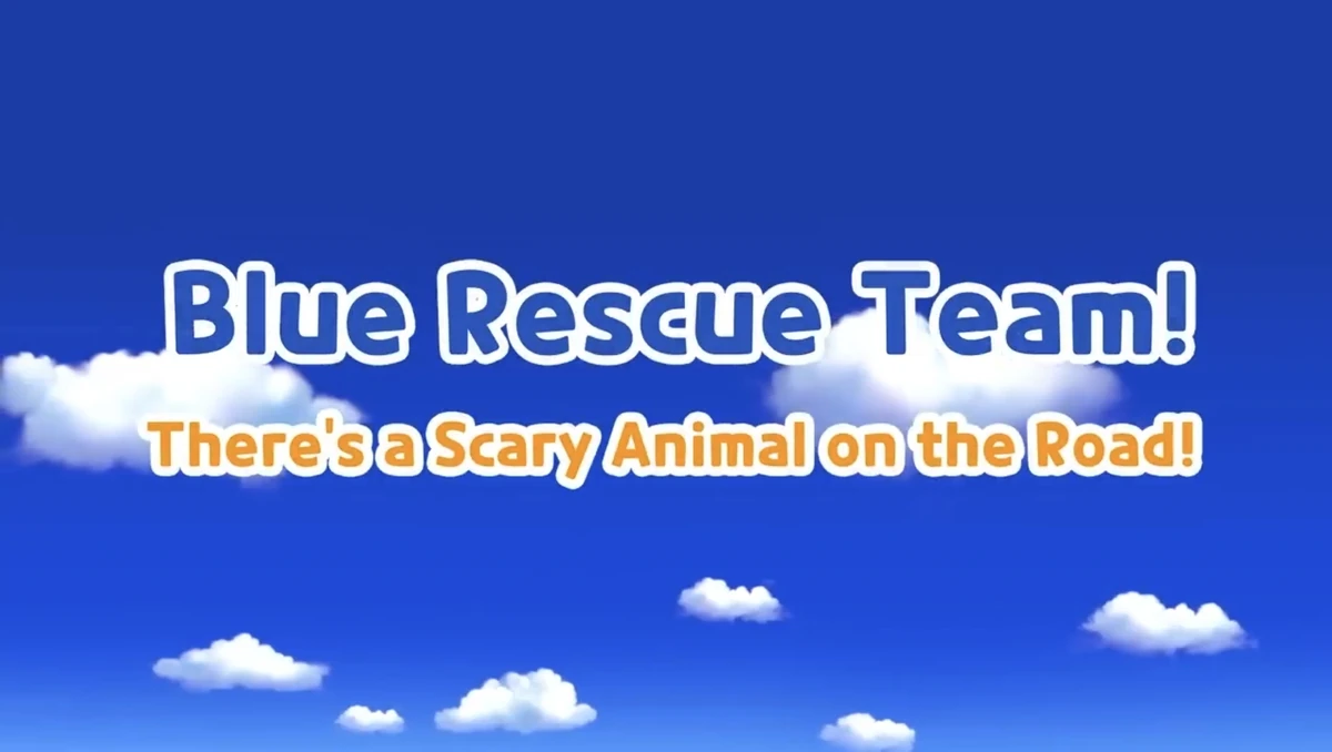 Blue Rescue Team! There's a Scary Animal on the Road! | Tayo the little ...