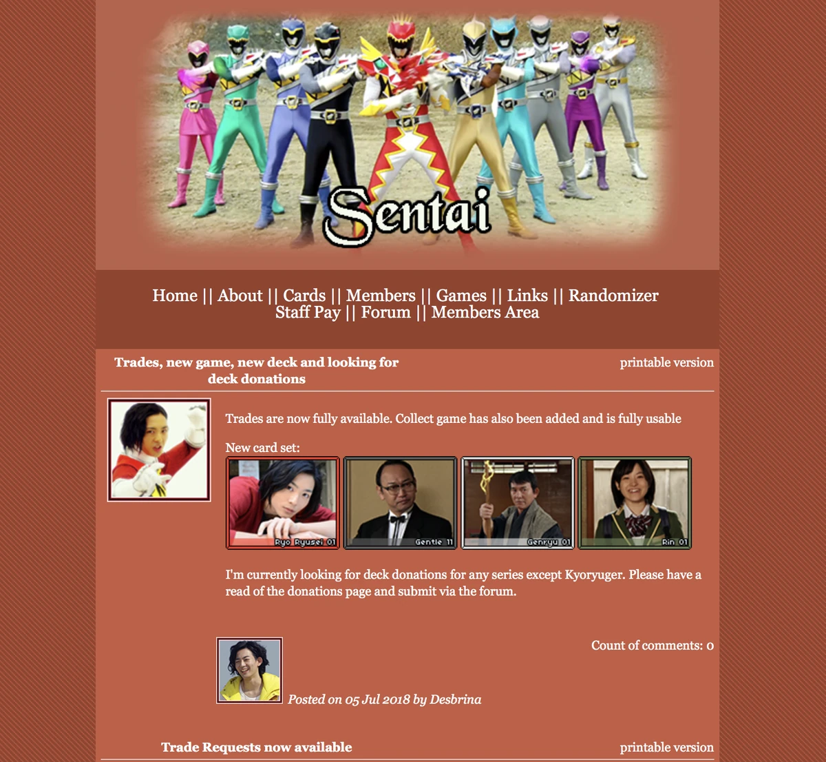 Sentai | Tcg Wiki | Fandom