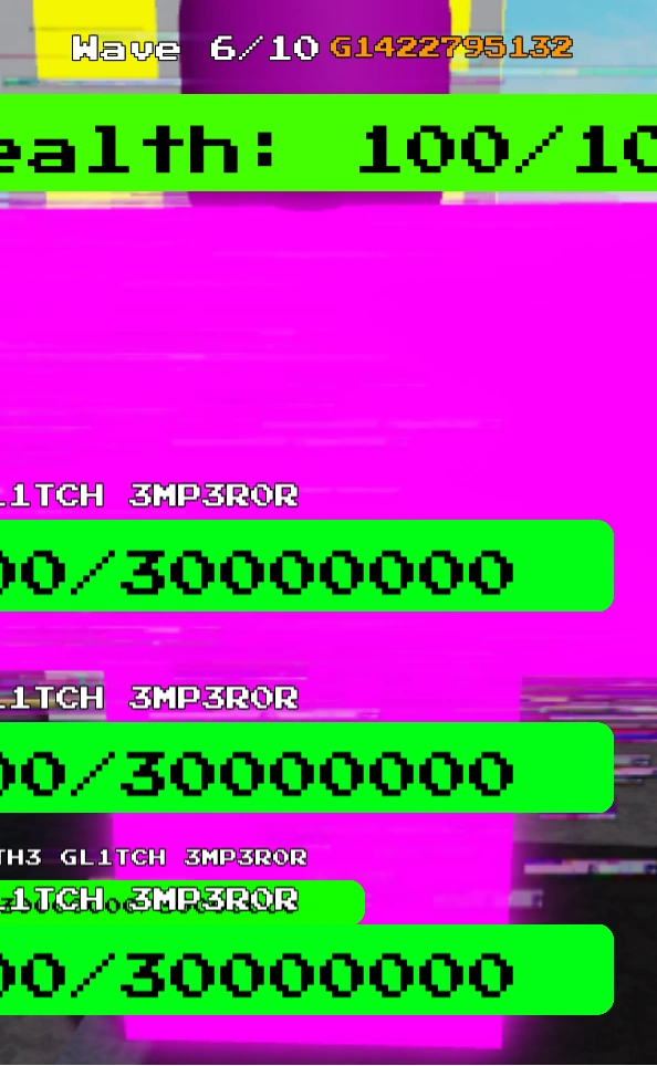 TH3 GL1TCH 3MP3R0R | Tower defense but bad Wiki | Fandom