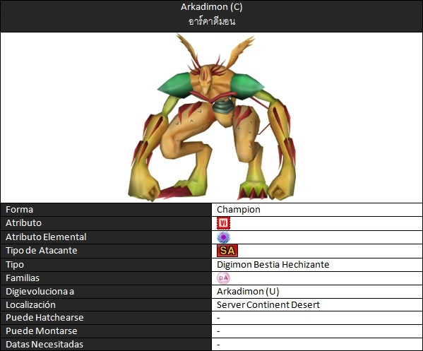 Arkadimon (Champion) | Wiki Thailand Digimon Masters | Fandom