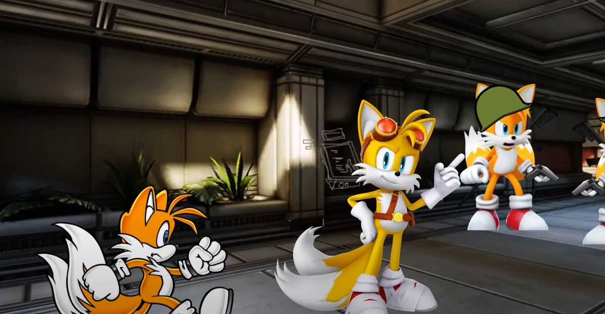 SEGA Nuclear Research Facility - Tails Land | Tails Drops Metal Pipe ...