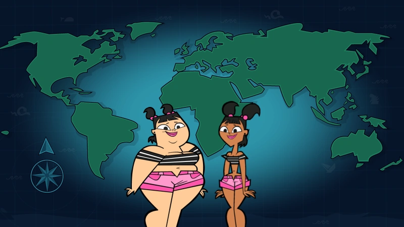 Sadie and Katie | Total Drama: The Ridonculous Race Wiki | Fandom