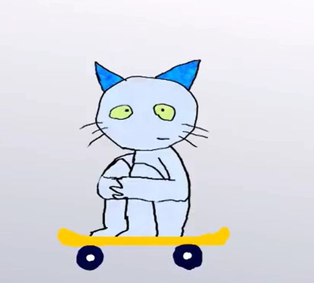 Teach-kun and skateboarding | Teach The Cat Wiki | Fandom
