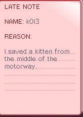 Late Notes | Teacher Story Wiki | Fandom