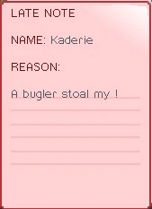 Late Notes | Teacher Story Wiki | Fandom