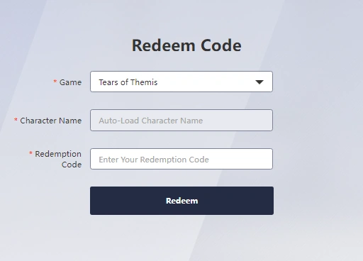 Redemption Code | Tears of Themis Wiki | Fandom