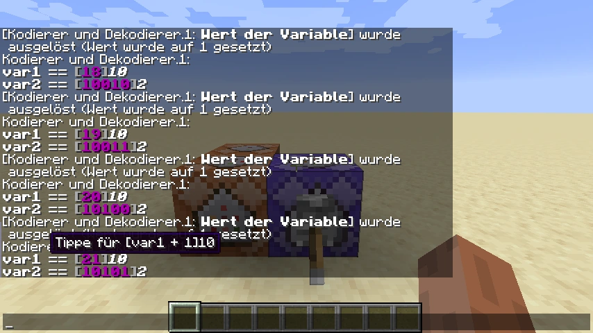 Kodierer und Dekodierer (Befehle) – Minecraft Technik Wiki
