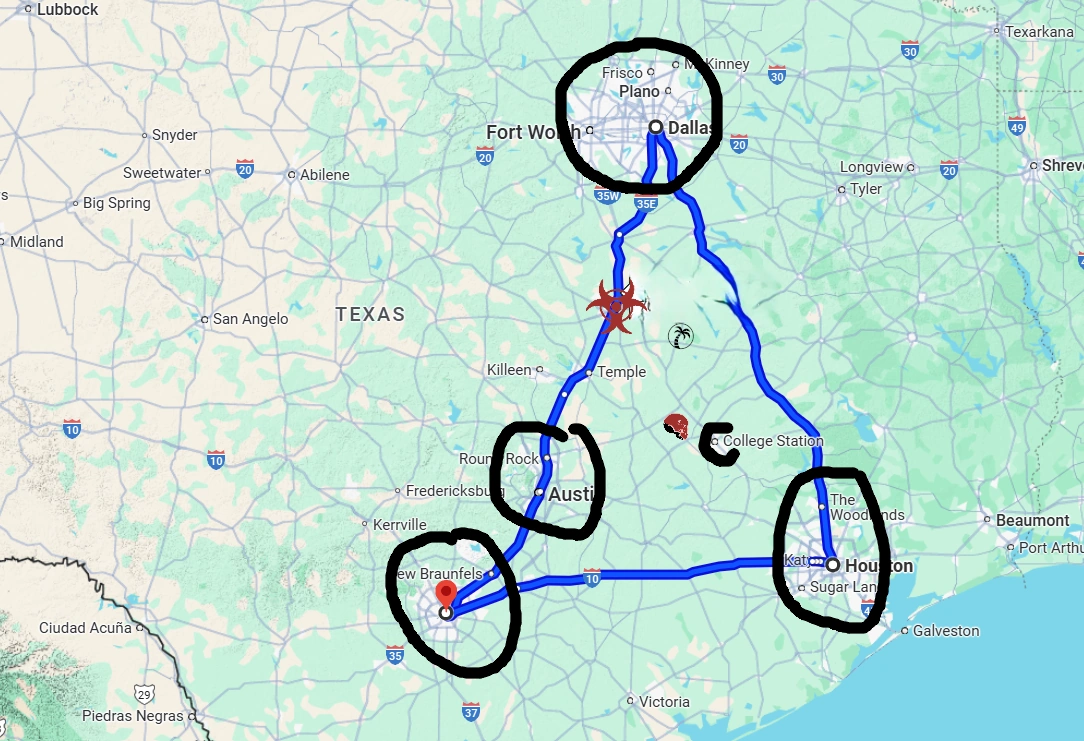 T-Bone's Hand-Drawn Map | Technotronic Legacy Wiki | Fandom