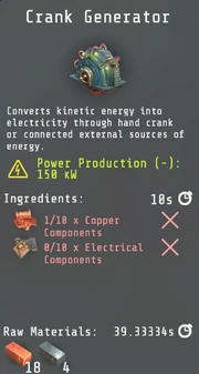 Crank Generator | Techtonica Wiki | Fandom