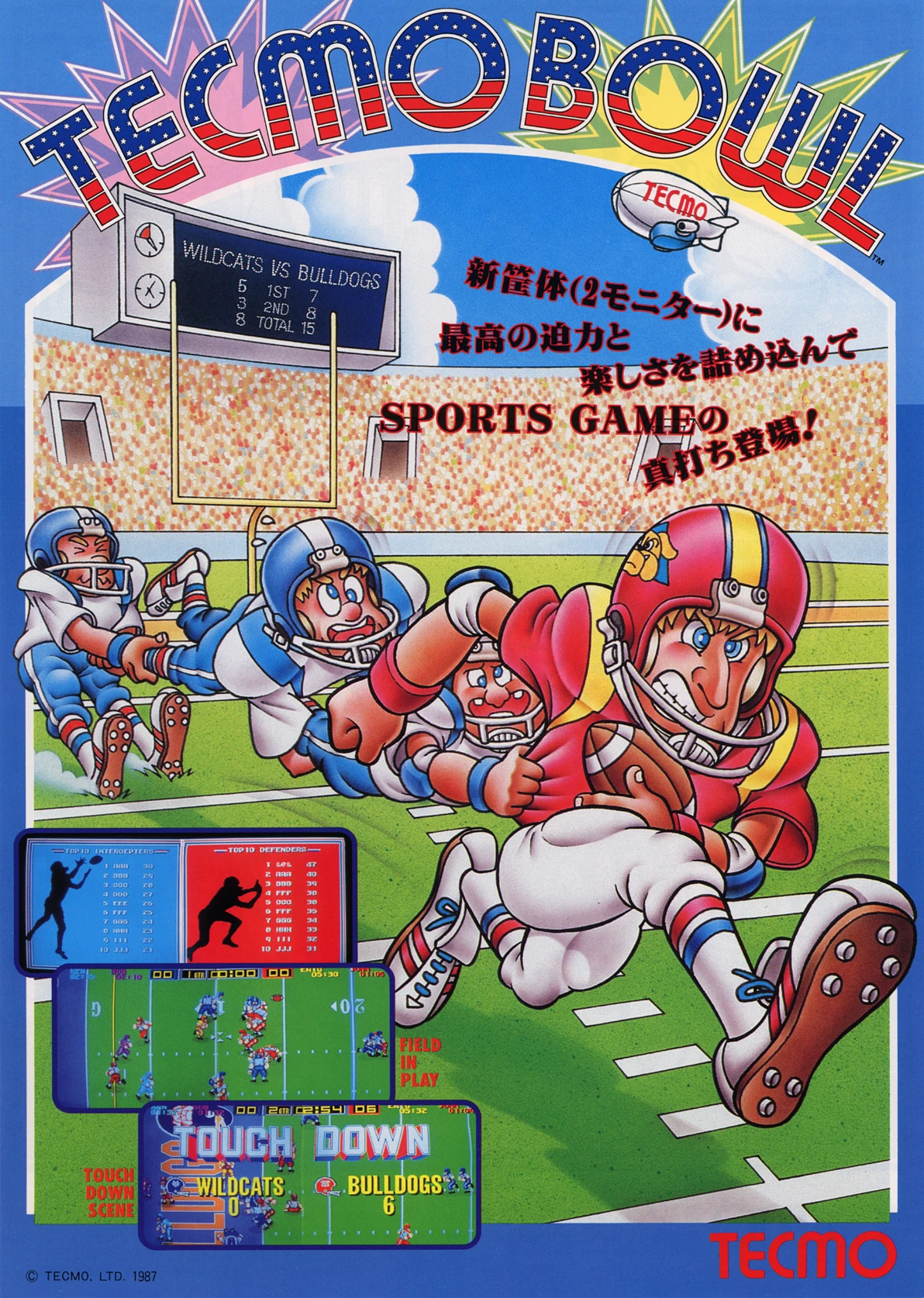 Tecmo Bowl (Arcade) | Tecmo Bowl Wiki | Fandom