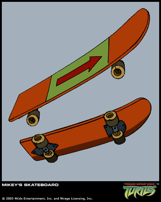 The Skateboard Of Michelangelo | Teenage Mutant Ninja Turtles 2003 ...