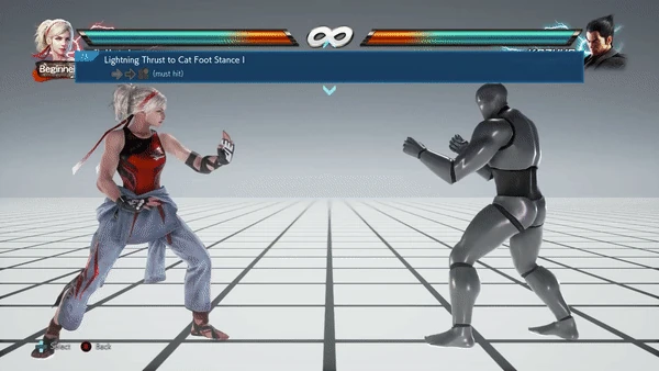 Lightning Thrust to Cat Foot Stance II | Tekken Wiki | Fandom