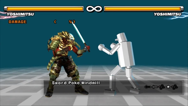 tekken 3 yoshimitsu command list