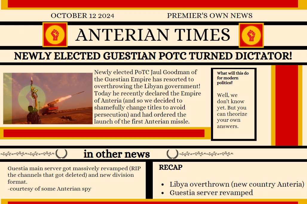 Glory of Anteria News Agency | Telegraph: Anteria Wiki | Fandom