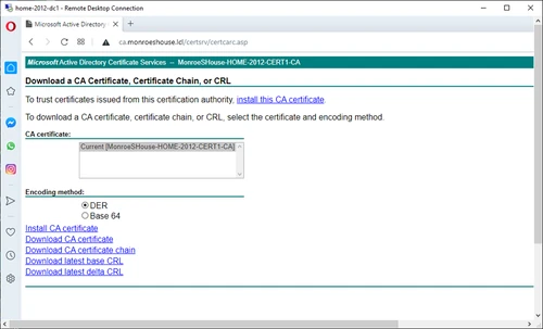Publish Custom Root CA with Active Directory | Telephony-Networking ...